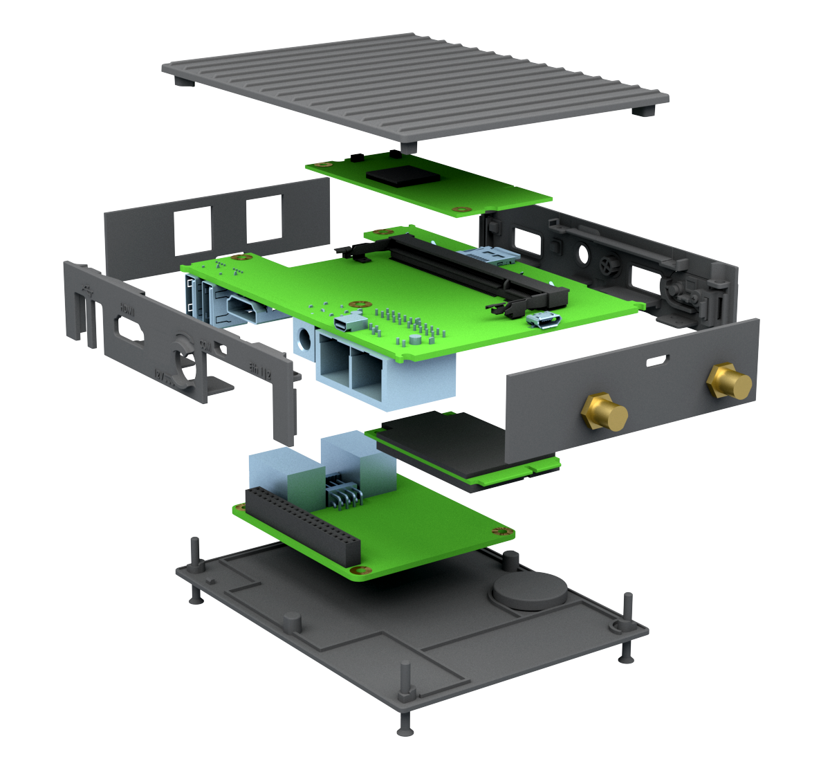 MSC Industrial Raspberry Pi-Box IPC-120